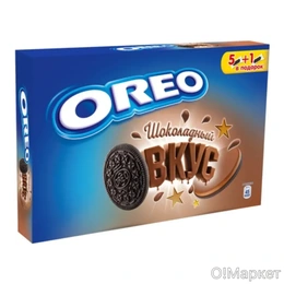 Печенье Oreo с какао и начинкой шоколад, 228г · O!Market